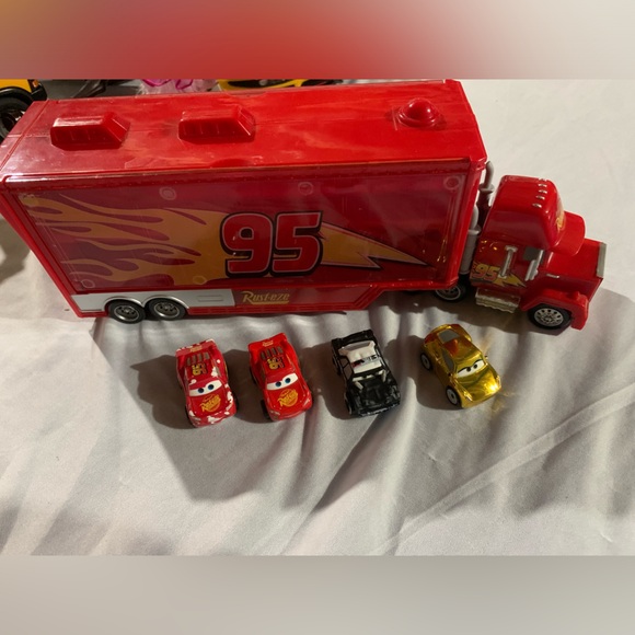 Disney | Toys | Mack The Truck W 4 Mini Racers Disney Cars Mattel Pixar ...